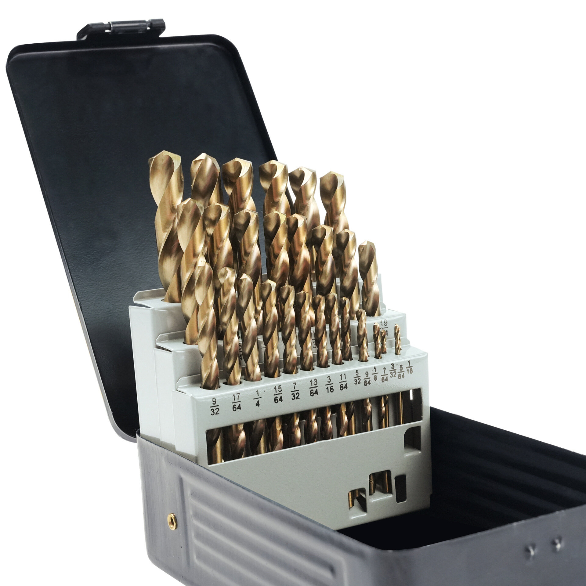 29-предметный набор спиральных сверл, электрическая дрель, полное шлифование, M35, бытовые высокоскоростные стальные сверла, электроинструменты, сверление отверстий