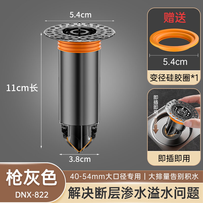 Двойной открытый стиль напольного дренажа Hansha, сердцевина из нержавеющей стали 304, антизапах, защита от насекомых, универсальный антиобратный дренаж, устройство против обратного потока