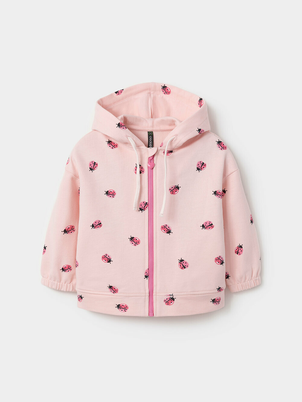 Толстовка хлопковая кофта на молнии для девочки