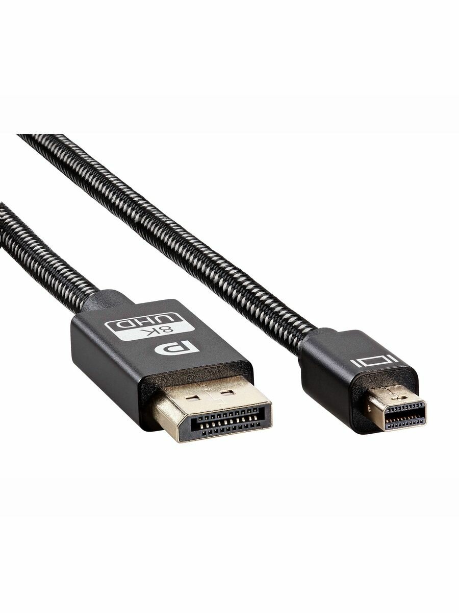 Mini DisplayPort DisplayPort 1.4 кабель TELECOM 1.8 метра 4K 120Hz/ 8K 60Hz провод медь сверхскоростной (TA683M-1.8M)
