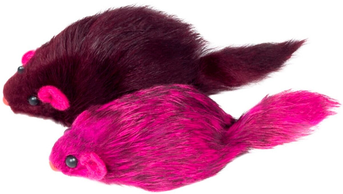 TRIOL М003NC игрушка для кошек «Мышь цветная» уп. 3 шт цвет в ассортименте (1 шт)