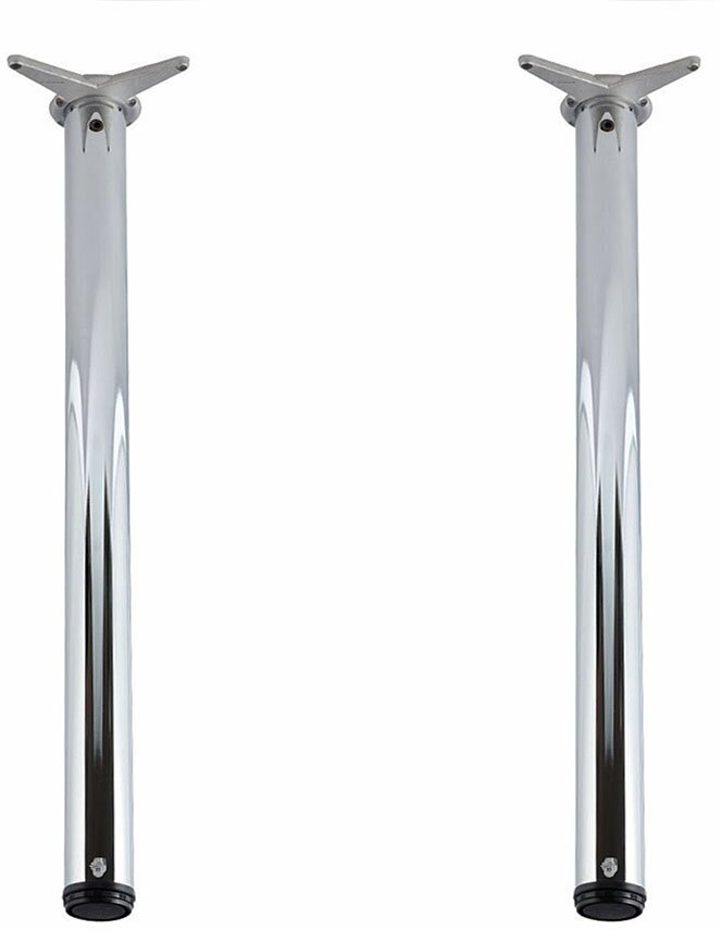 Опора регулируемая для стола 60х820 мм хром (2 шт.)