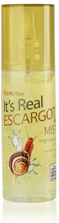 Гель - спрей FarmStay It's Real для лица , с экстрактом улитки , 120мл