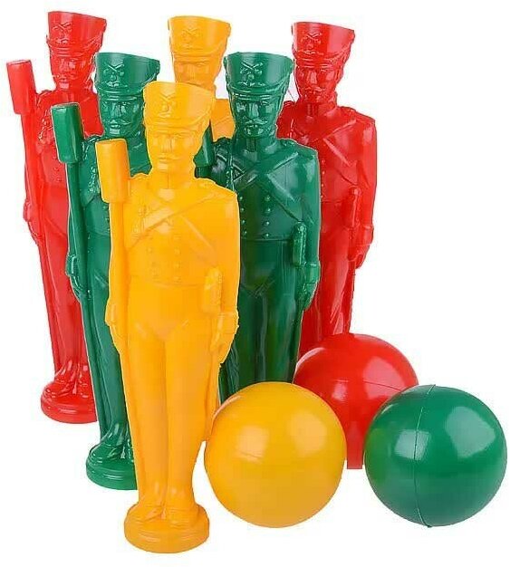 Кегли Стратегия 6 солдат + 3 шара