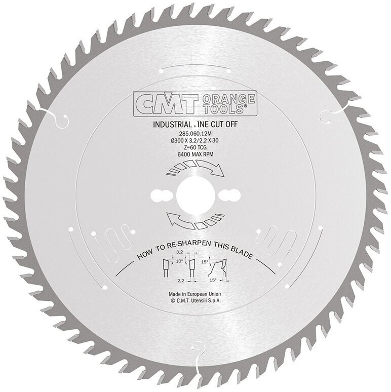 Диск пильный 260X30X2,8/1,8 10гр 15гр ATB Z60 СМТ 285.060.11M