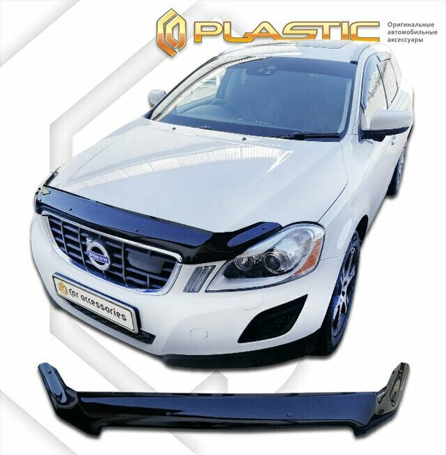 Дефлектор капота для Volvo XC60 2009-2013 Classic черный