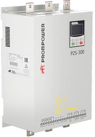 Устройство плавного пуска Prompower P2S-300-4-320-B, напряжение 380 В, мощность 320 кВт, 630 А