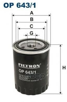 Фильтр масляный Filtron арт. OP6431