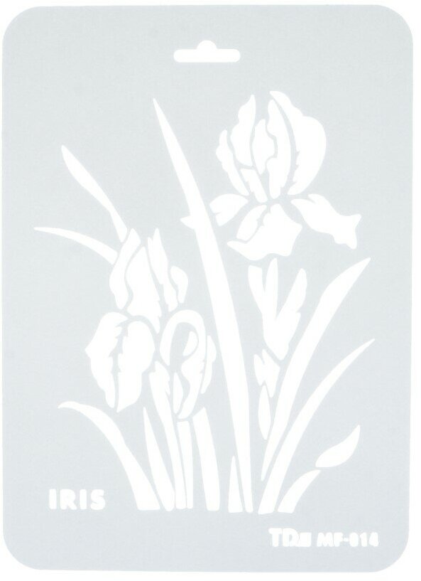 МФ-14 Трафарет Дизайн 16x22 см для декора и росписи стен, мебели и разнообразных изделий