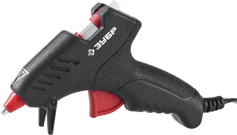 Клеевой пистолет Зубр 06850-10-08_z02 10Вт темп.165С стерж:8мм