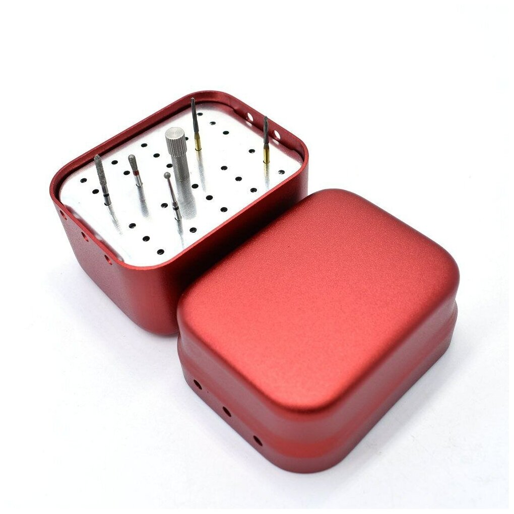 Эндобокс-Подставка Incidental (TYPE В001)стерилизации и хранения, вращающихся интрументов, боров. сортировки 30 инстр(FG боров, файлов), терракотовый.