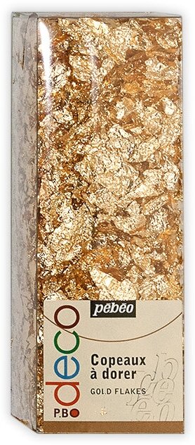 "PEBEO" Поталь в хлопьях 1.5 г 094218 (094228) под золото