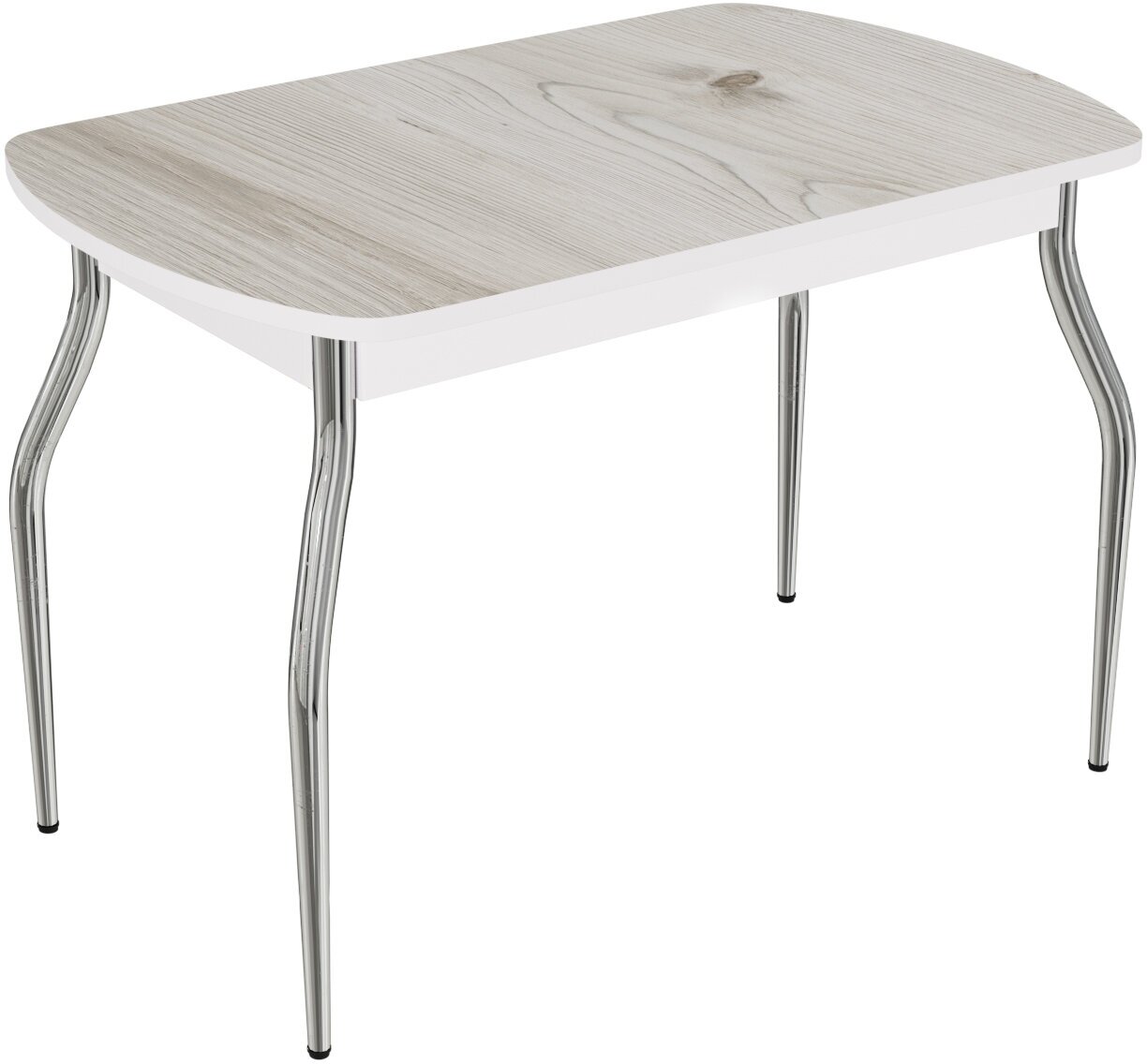 Стол кухонный, 1100х700, подстолье изогнутое, Бискайская сосна