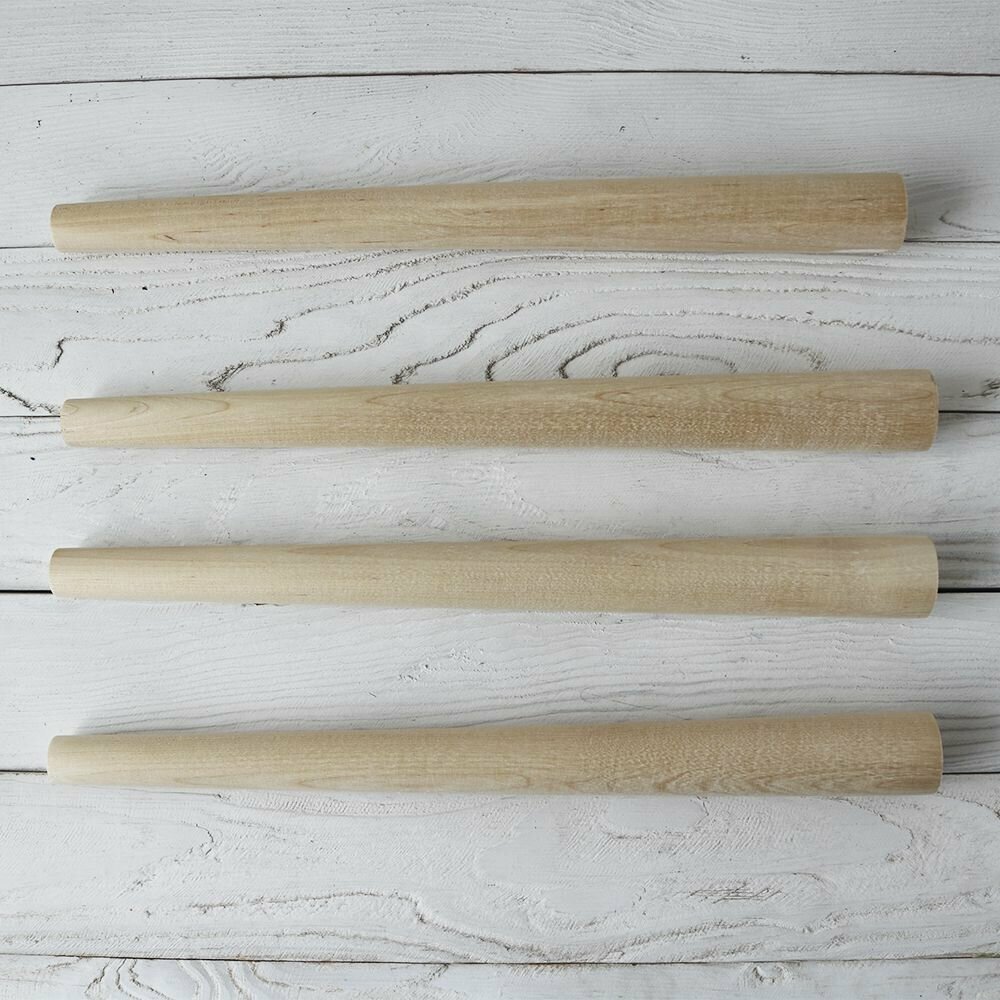 Деревянные берёзовые ножки / опоры для мебели (стульев, кресел, консолей) высотой 470 мм (комплект 4 штуки) без крепежа