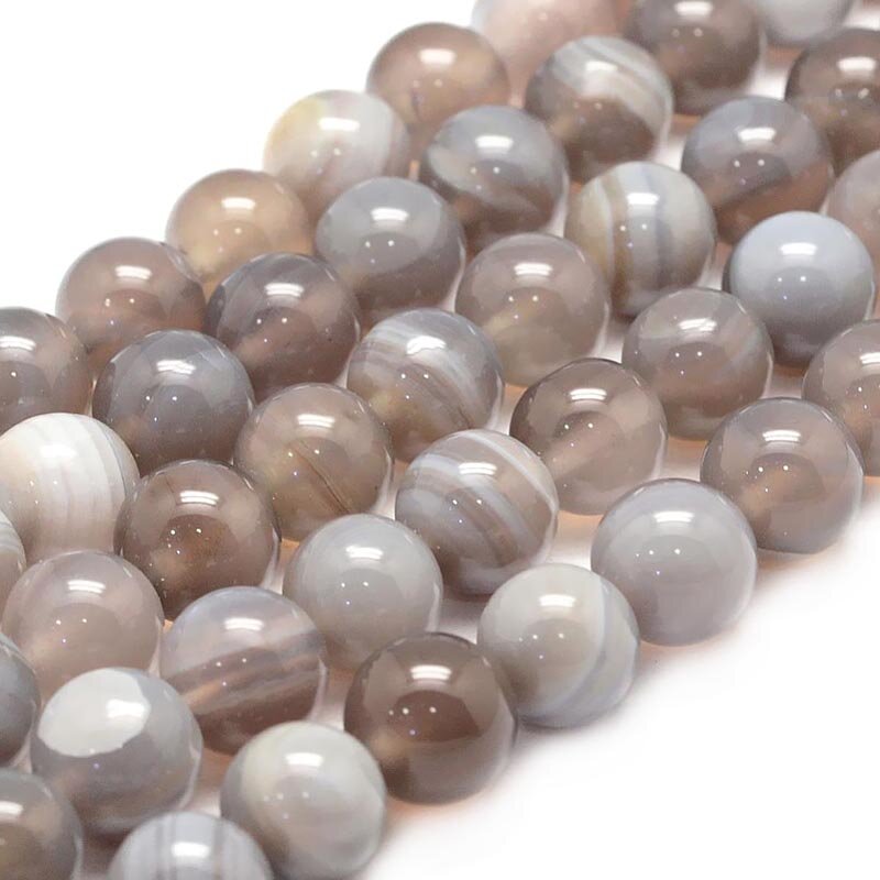 Натуральная бусина Агат Дельфин 0010576 шарик 10 мм, цена за 4 шт.