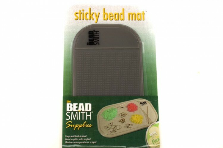 Липкий коврик для бисера Beadsmith 14х8,3см, цвет серый, 32-082, 1 шт