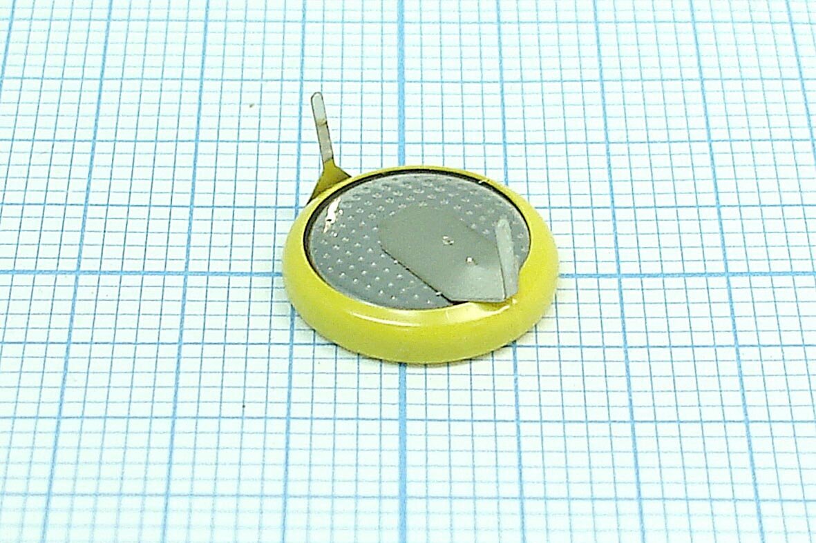 Батарейка CMOS CR1220 под пайку с загнутыми контактами с разных сторон 10 шт