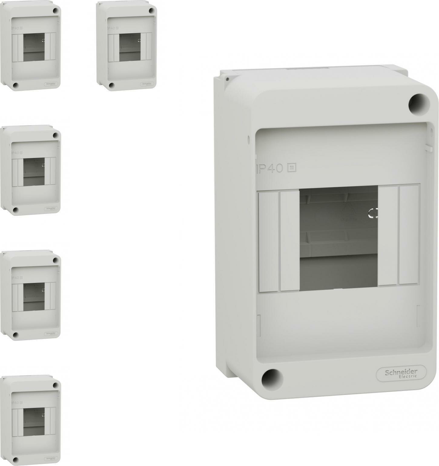 Бокс навесной Systeme Electric Easy9 XS 4 модуля IP40 (комплект из 5 шт)