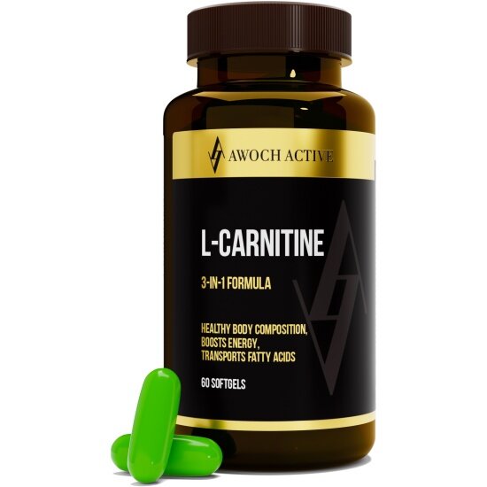 БАД Awochactive L-Carnitine + Green tea + CLA 60 капсул
