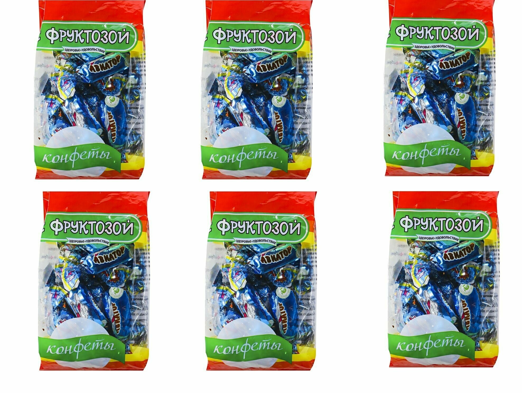 Конфеты Покровск, Авиатор, на фруктозе, 185 г, 6 уп