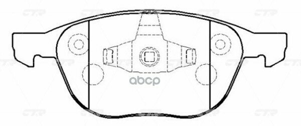 Колодки тормозные передние "Premium" (Старый CKF-14-P) CTR арт. GK0159P