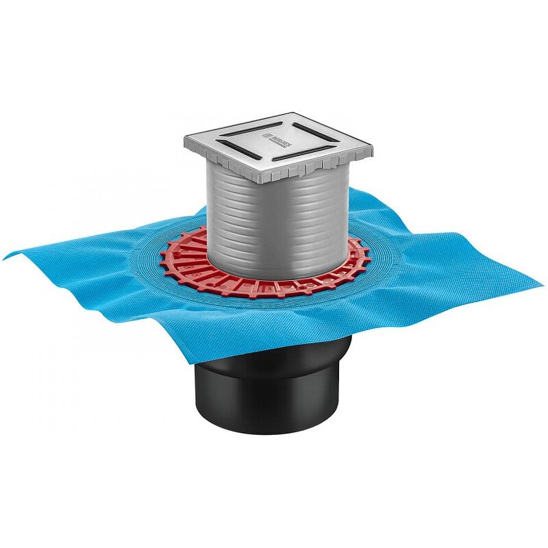 Душевой трап Berges Wasserhaus Zentrum Norma 090462 10x10 см