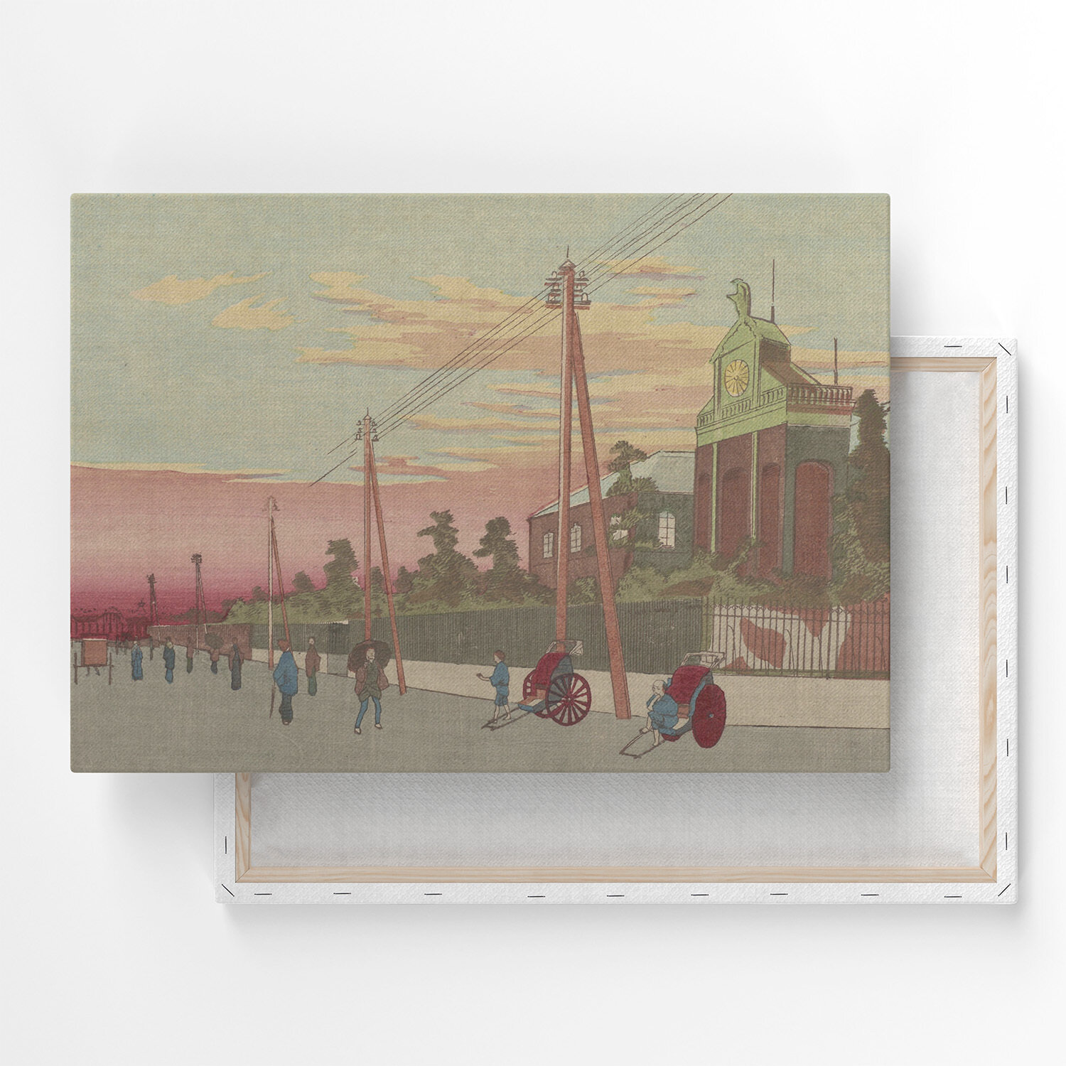 Картина на холсте, репродукция / Кобаяси Киётика - View of the Mint Building / Размер 30 x 40 см