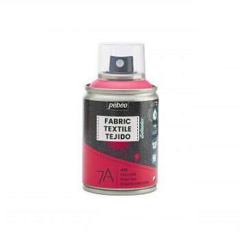 Краска для ткани в аэрозоли 7A Spray, 100 мл, флуоресцентный розовый