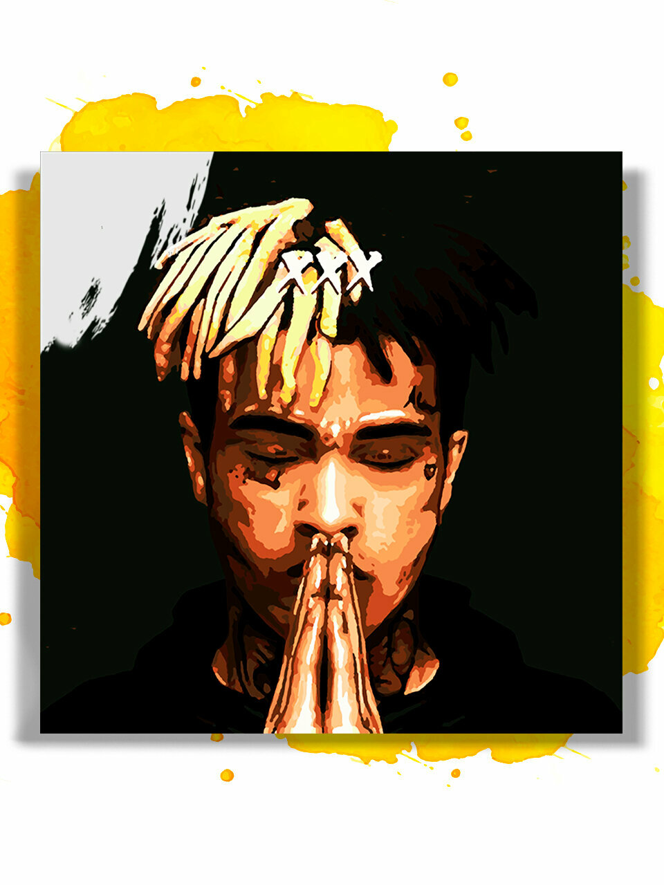 Картина по номерам на холсте XXXtentacion 2, 50 х 50 см