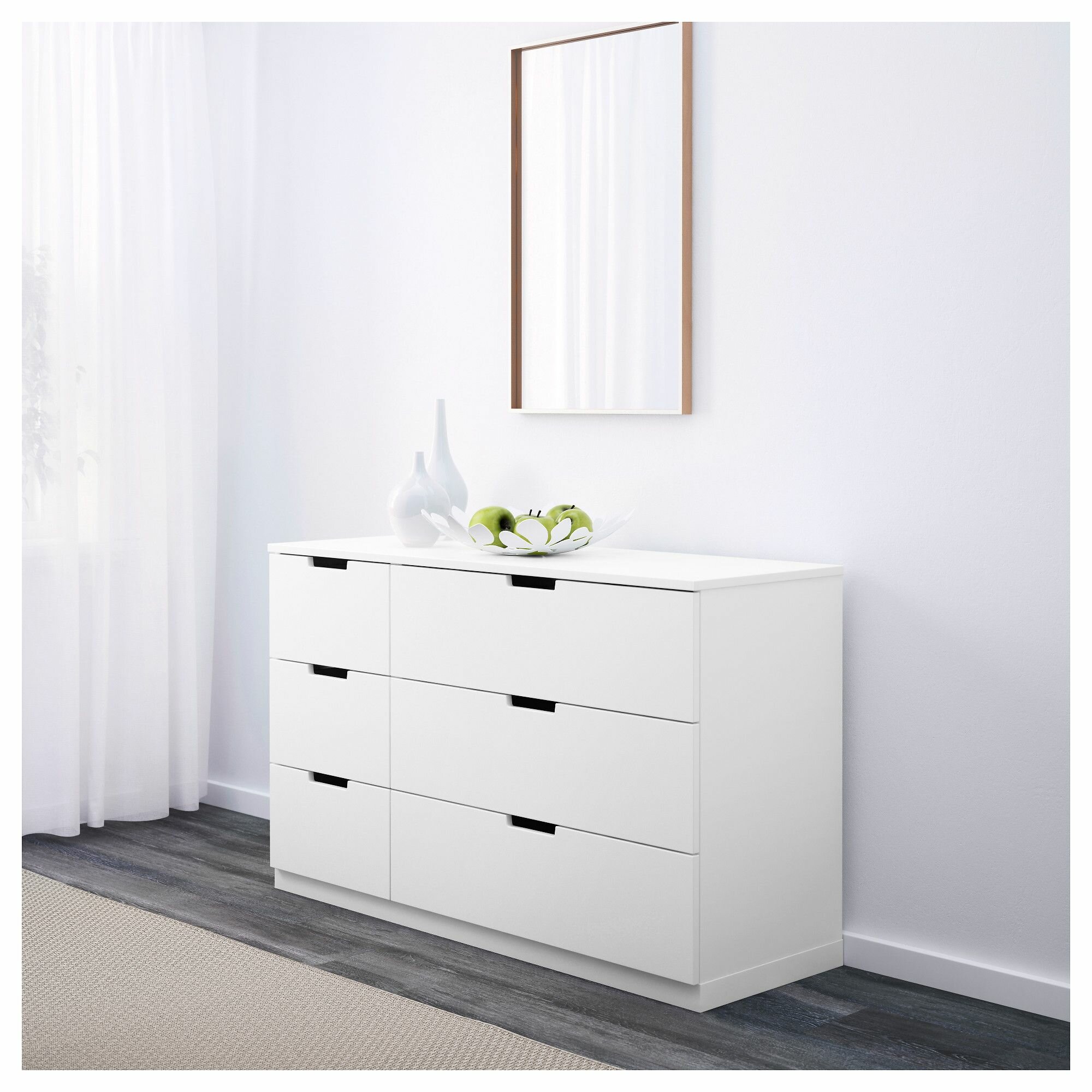 Комод с выдвижными ящиками Мебель на Руси " Генри 3 П21376" 90х70х45 Белый