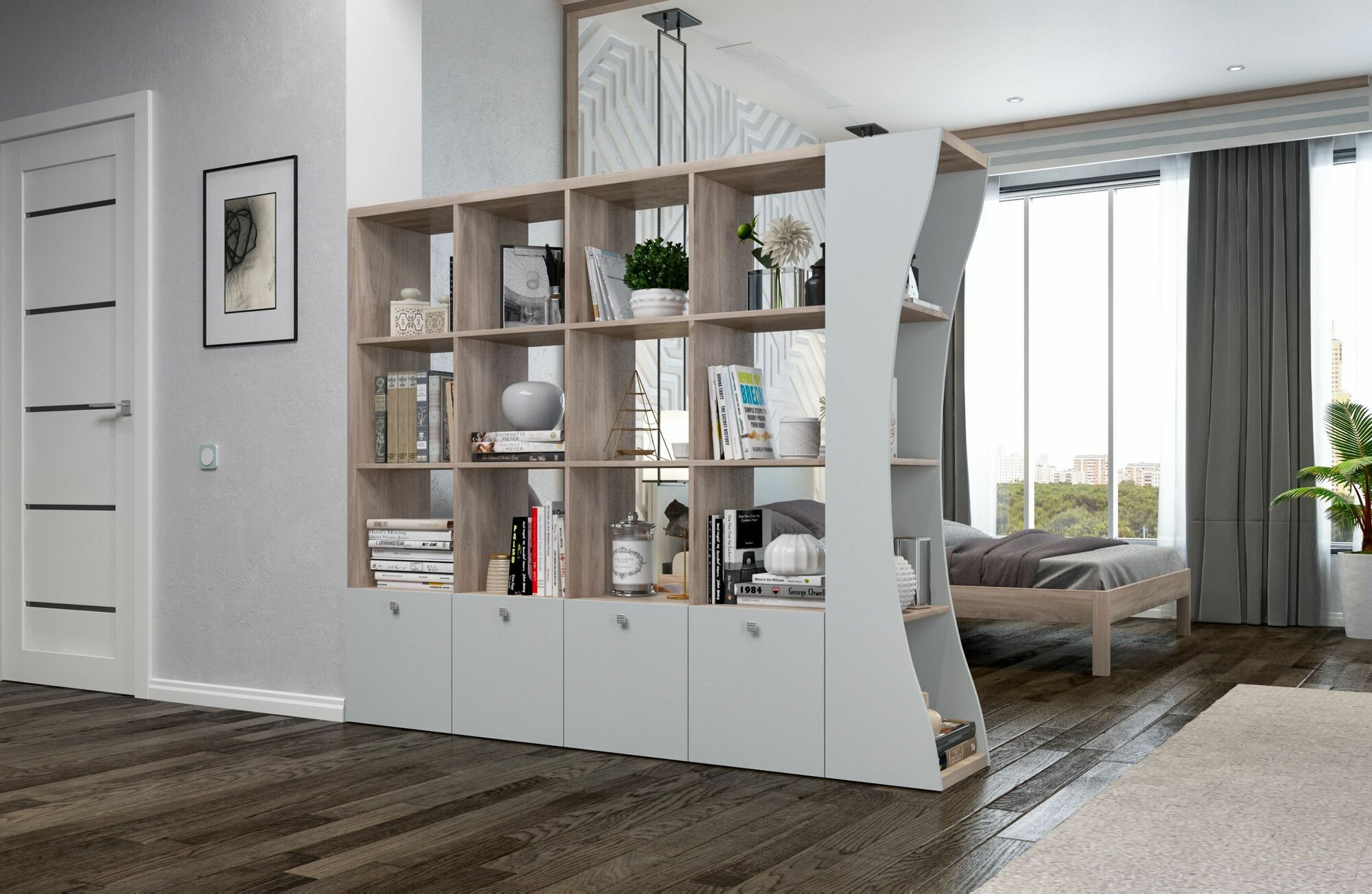 Стеллаж Космос 19 200 x 30 x 160 см