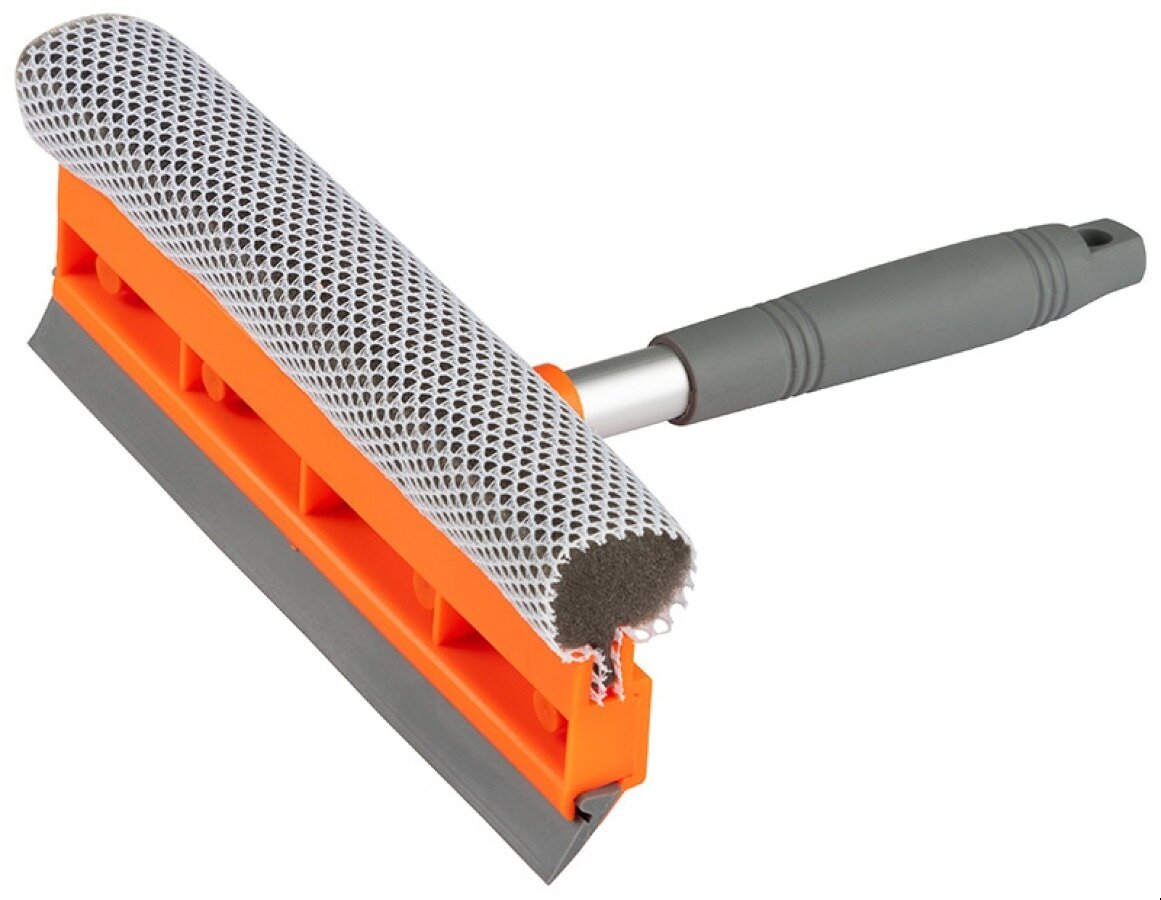 Стеклоочиститель Рыжий кот с поролоновой насадкой шириной 200мм / окномойка