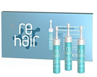 Набор из 3 штук Сыворотка реконструктор Estel reHair Microbiom scalp против выпадения волос