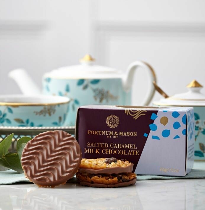 Флорентины Fortnum&Mason из молочного шоколада с соленой карамелью, 2x150г