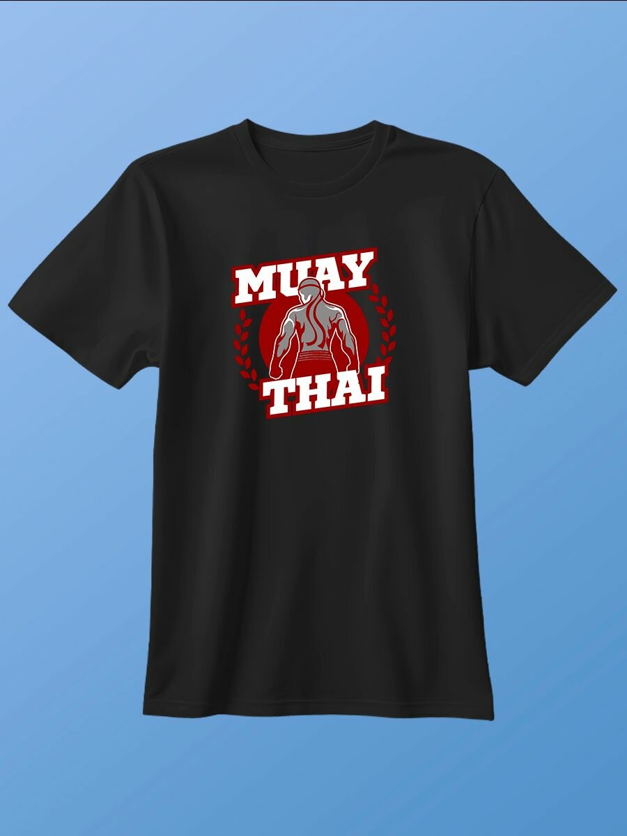 Футболка с надписью муай тай muay thai