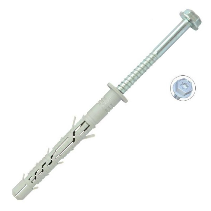 Дюбель-шуруп 12х200 Wkret-met FAST (5шт)