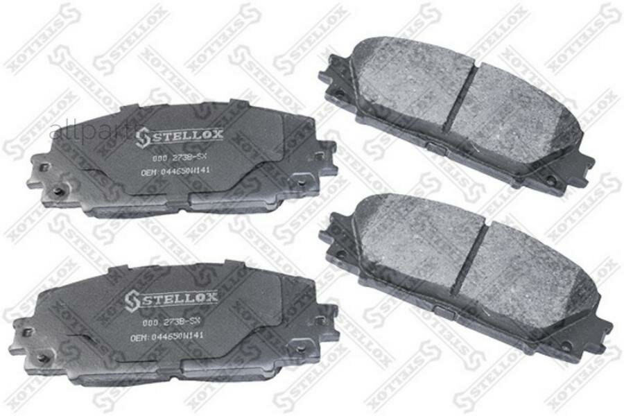 STELLOX 000273BSX колодки дисковые перед! с антискрип. пл.\ Great Wall, Toyota Prius 1.8 Hybrid 09>