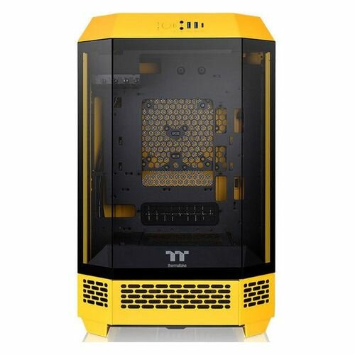 Корпус miniITX Thermaltake The Tower 300 Bumblebee, Micro-Tower, без БП, желтый [ca-1y4-00s4wn-00]