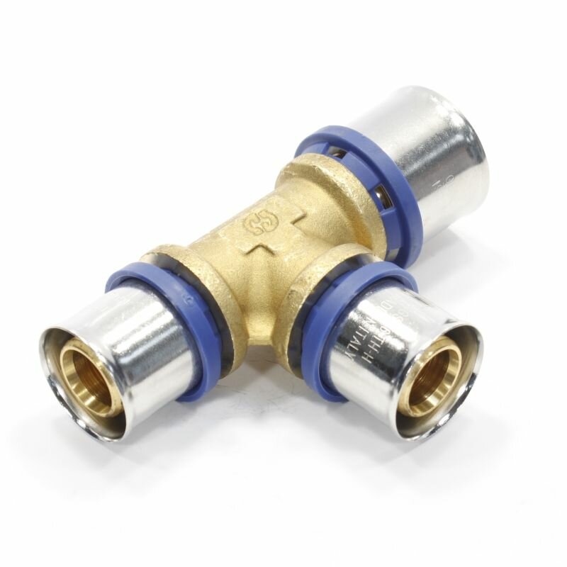 Тройник 32-26-26, General Fittings 5S00, 13, пресс-пресс, латунь