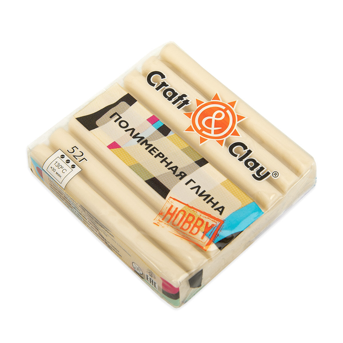 Полимерная глина для лепки кукол "Craft&Clay" CCH кашемир 52 г 1702 фарфор