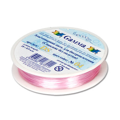 "Zlatka" / "Gamma" Эластомерная нить (спандекс) DS d 1 мм 18 м ± 0.5 м №28 темно-рыжий