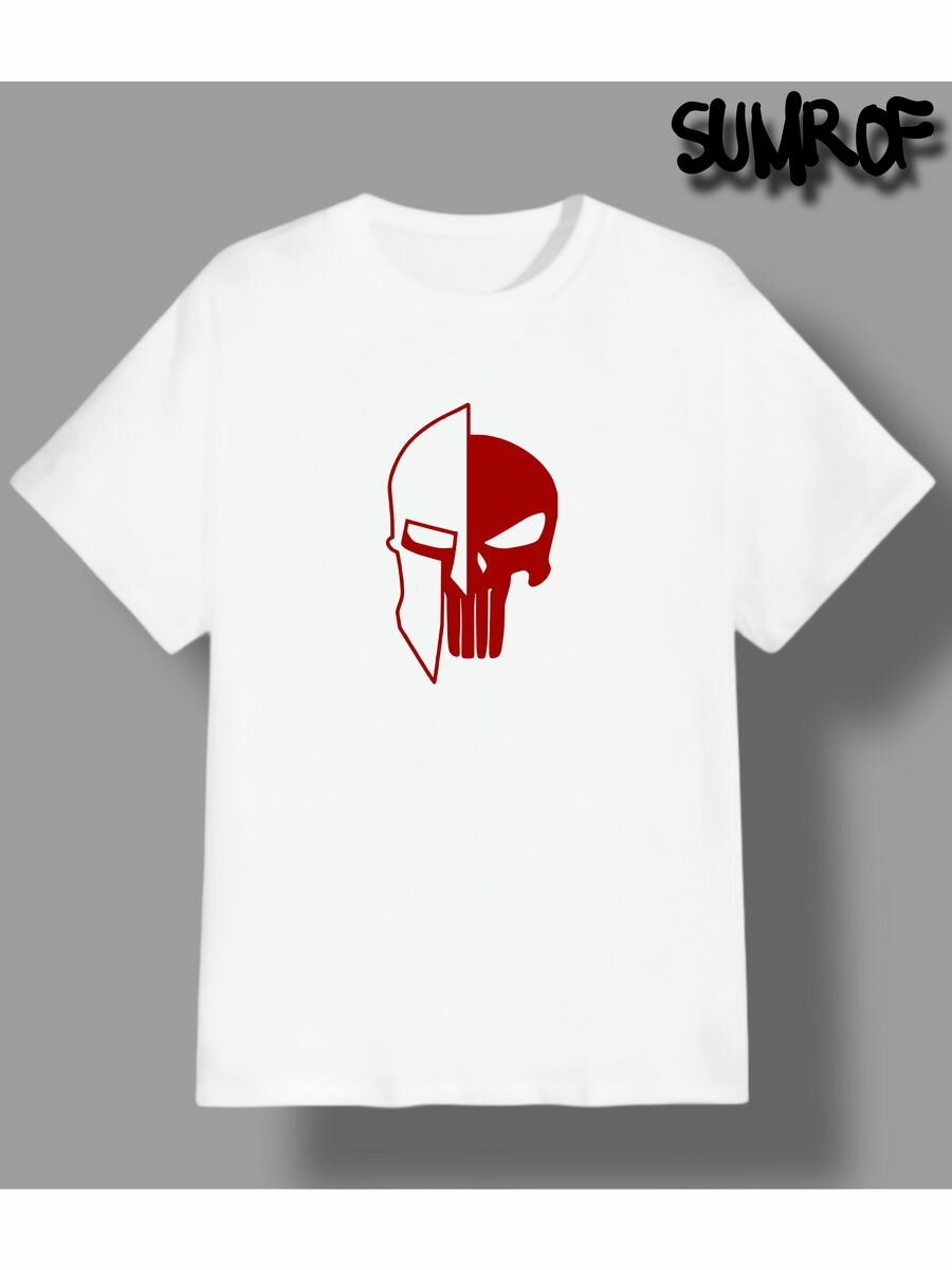 Футболка каратель спартанец