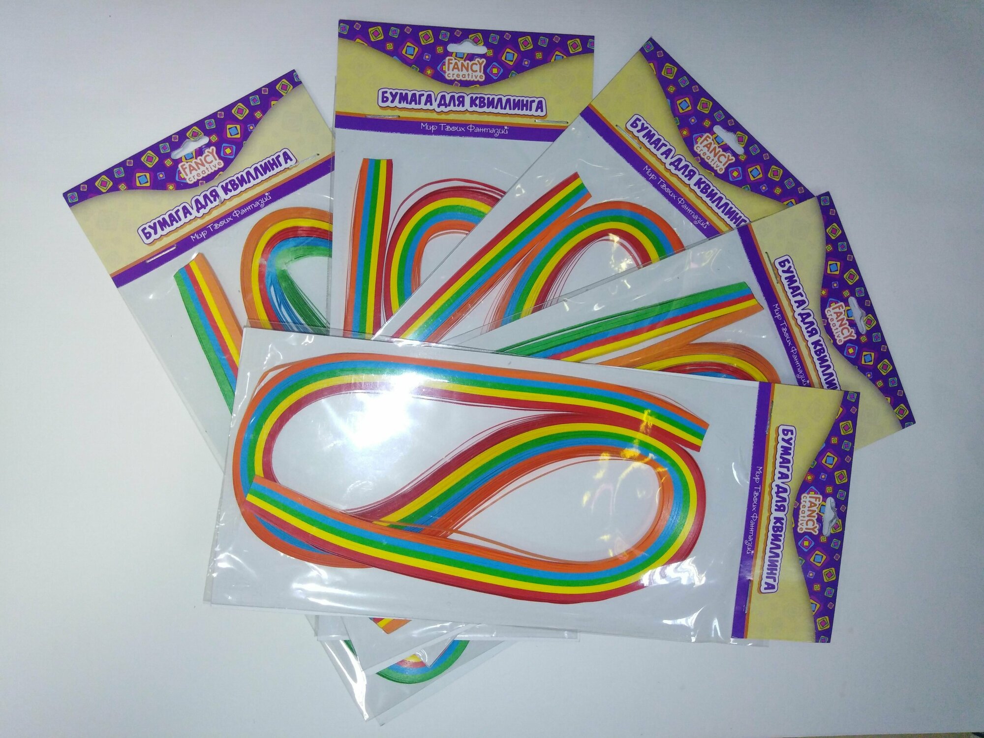 Набор бумаги для квиллинга Fancy Creative. 5 шт.
