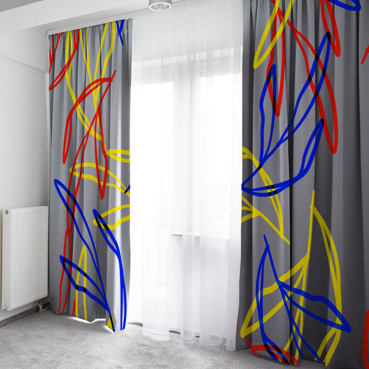 Шторы (фотошторы) из габардина, 290х290 см, Good Room