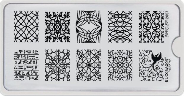 El Corazon Пластина для стемпинга 6х12 см. №EC-SP-2057
