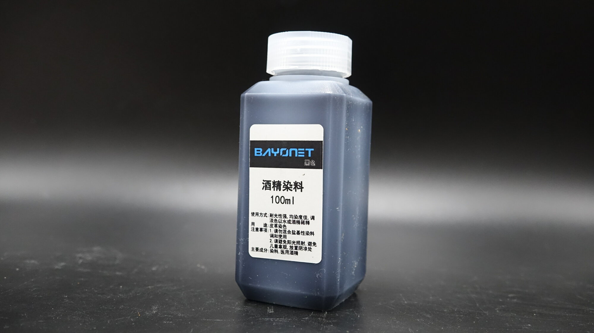 Краска для кожи Bayonet, 100 мл, Черный