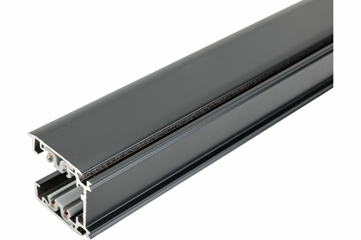 Шинопровод Uniel UBX-AS4 BLACK 100 POLYBAG осветительный тип А трехфазный