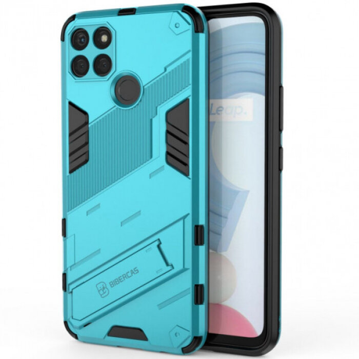 Megatron Противоударный чехол-подставка для Realme C21Y / C25Y / C21 с защитой камеры
