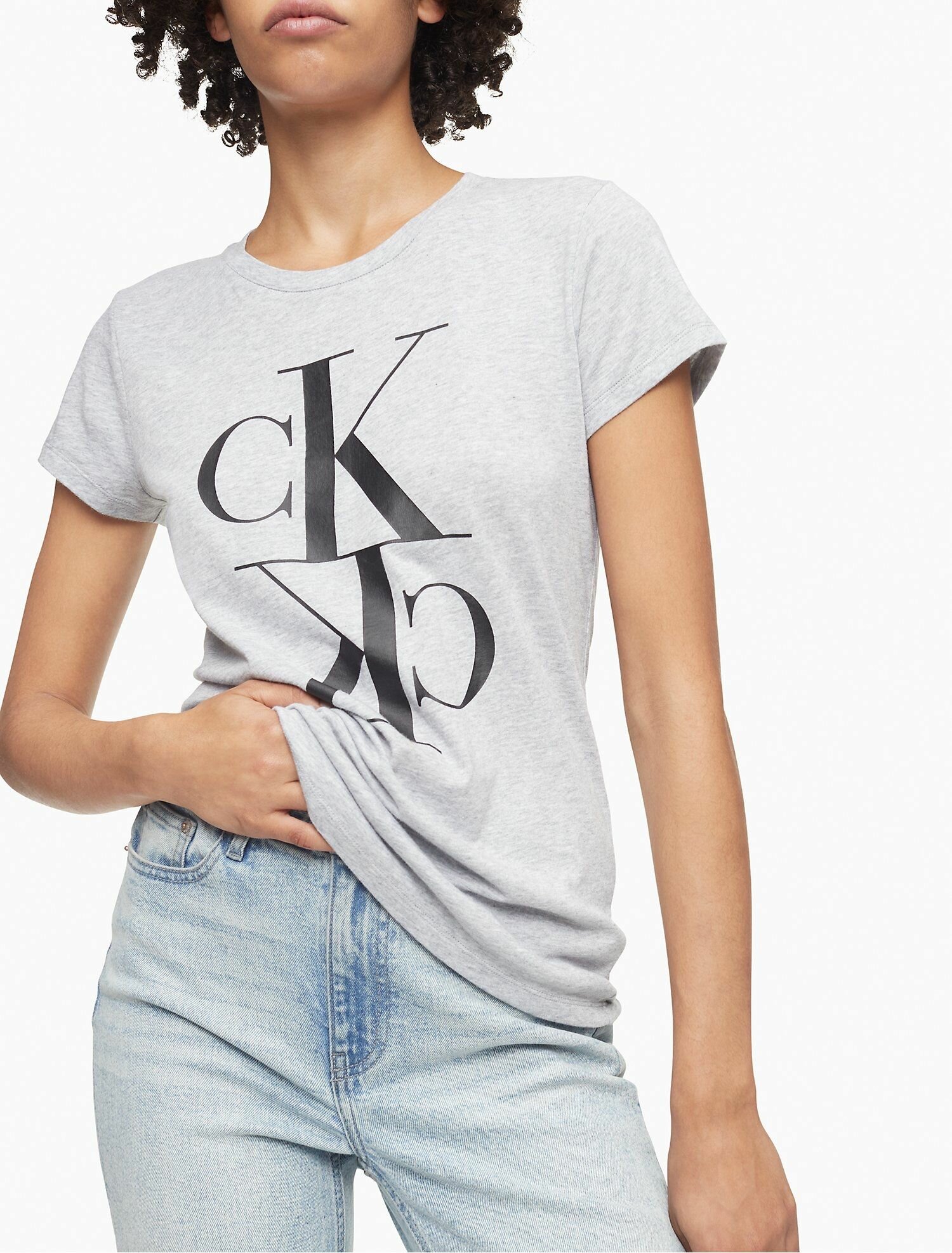 Футболка CALVIN KLEIN, размер XS, серый — фото 1
