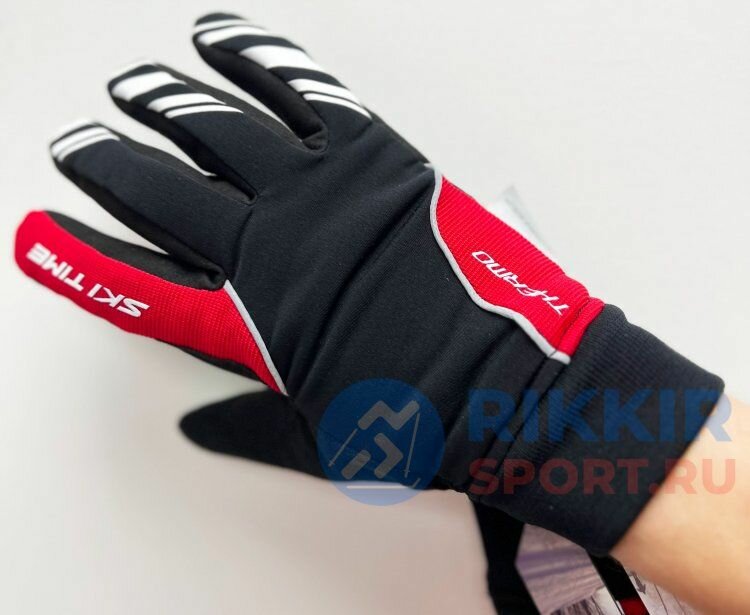 Перчатки SKI TIME Extra Thermo S23051 черно-красный, XL
